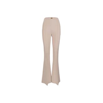 Elisabetta Franchi Femme, Pantalons, Jaune, Taille: 38 FR Wide Pantalons