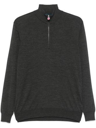 Kiton Pullover mit Rei&szlig;verschluss - Grau