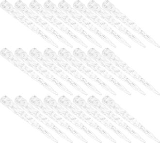 BESPORTBLE 50 St&uuml;ck Eiszapfen Lampenschirme 10cm Transparent f&uuml;r 5mm LED Lichterkette Au&szlig;en Weihnachtsbeleuchtung Dekoration Ersatz Zubeh&ouml;r