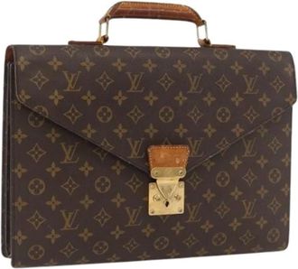 Louis Vuitton unisex, Pre-owned, Brun, Taille: ONE Size Porte-documents en Toile Monogram Pre-owned