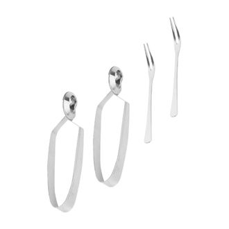 Aboofan 4st&uuml;cke Teiliges Schneckenklammerzange Set F&uuml;r Schnecken Servieren Mit Ergonomischem Griff F&uuml;r Bequemen Halt