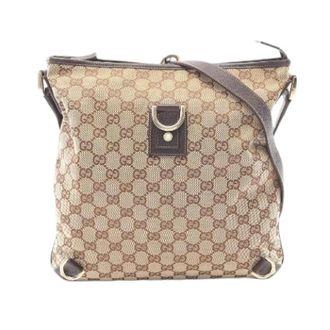 Gucci Pre-owned Abbey GG Canvas Leder Schultertasche - - Pre-owned - Damen - Beige - ONE SIZE