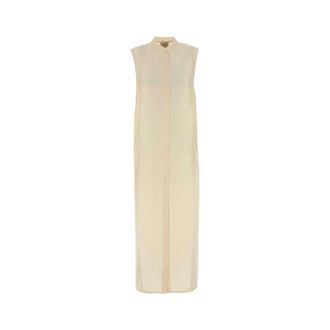 Le Kasha Namsa Seidenhemdkleid - - Dresses - Damen - Wei&szlig; - S