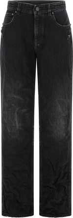 Balenciaga Straight Leg Jeans - Schwarz