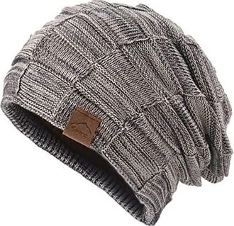 Generic Chapeau dhiver chaud en laine de couleurs m&eacute;lang&eacute;es pour femme avec lumi&egrave;re, kaki, Taille unique