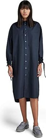 G-Star G-Star Femme Robe-chemise Long, Bleu (salute D22160-C973-C742), M