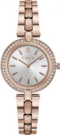 Furla Femme, Accessoires, Rose, Taille: ONE Size Montre en acier inoxydable