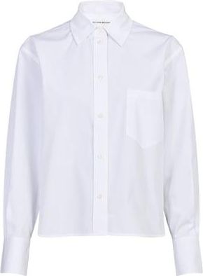 Victoria Beckham Chemise droit col classique en coton