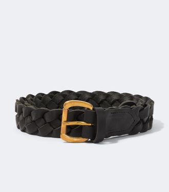 Visvim Ceinture tress&eacute;e en cuir