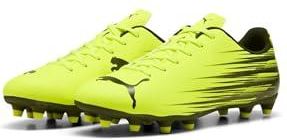 Puma Puma Chaussures de Football ATTACANTO II FG/AG pour Homme, Yellow Alert Black, 40 EU, Yellow Alert Puma Noir, 40 EU