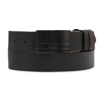 Kazar Doppelseitiger G&uuml;rtel mit gepr&auml;gtem gestreiftem Muster - - Accessories - Damen - Schwarzk - 125 CM