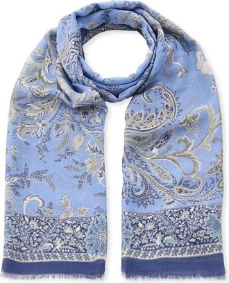 Etro Etro T&uuml;cher & Schals - Schal mit Paisley-Muster - Gr. unisize - in Blau - f&uuml;r Damen