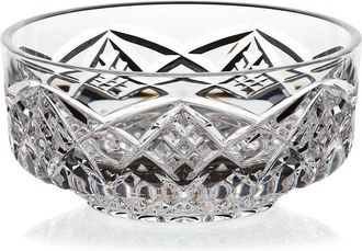 Cristalica Schale Konfektschale Desertschale Bow Transparent Handgeschliffen D 11 cm Kristallglas