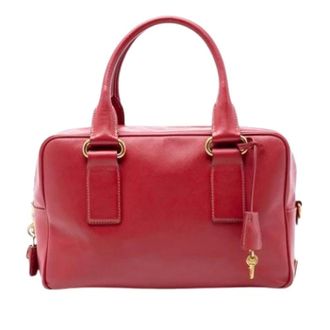 Prada Sac &agrave; main Saffiano Pre-owned - Femme - Pre-owned - Rouge - Taille: ONE Size