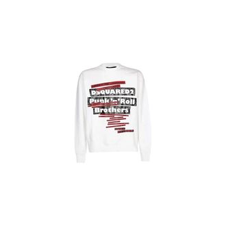 Dsquared2 Urbaner Sweatshirt mit Grafikdruck Wei&szlig; - - Sweatshirts & Hoodies - Herren - Wei&szlig; - M