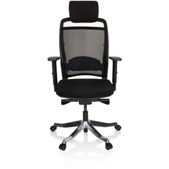 hjh OFFICE [GEBRAUCHT] Hjh Office Bürostuhl Drehstuhl Stuhl Ikast I Netzstoff Stoff Schwarz Ergonomisch B-Ware