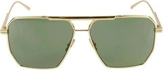 Bottega Veneta unisex, Accessoires, Jaune, Taille: 60 MM Lunettes de soleil &eacute;l&eacute;gantes Bv1012S