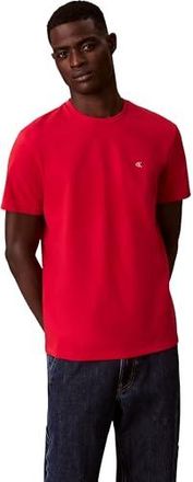 Calvin Klein SS Classic Monogram Tee LV04RD254G T-Shirts pour Homme, Rouge (ru&eacute;e dadr&eacute;naline), XL, Rouge (ru&eacute;e dadr&eacute;naline), XL