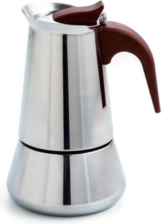 Quid Milan Kaffeemaschine, Edelstahl, 4 Tassen