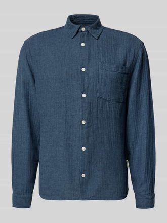 Redefined Rebel Slim Fit Freizeithemd aus Leinen-Baumwoll-Mix Modell NELSON