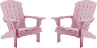 Keter Fauteuil de jardin Adirondack - Lot de 2 - rose