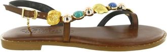 Caryatis Greek Sandals Femme, Chaussures, Brun, Taille: 37 EU Noemi Sandales Plates