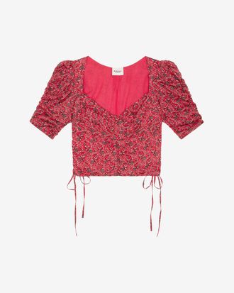 Isabel Marant Haut Galaor - Femme - Cranberry - Taille34 - Marant &Eacute;toile