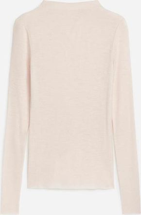 Arket Rippstrickoberteil Aus Wolle -Beige