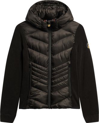 Superdry Damen Storm Fleecejacke mit Kapuze Schwarz 34