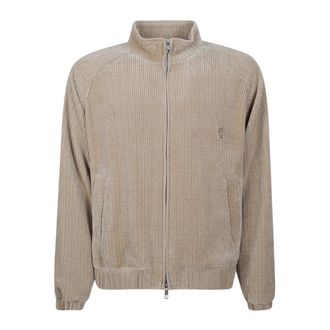 Wooyoungmi Wooyoungmi - Veste de surv&ecirc;tement en velours c&ocirc;tel&eacute; - Homme - Vestes - Beige - Taille: M