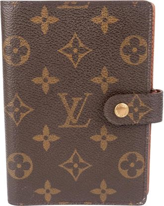 Louis Vuitton Portemonnaie - Louis Vuitton Canvas Monogram Agenda PM - Gr. unisize - in Braun - für Damen
