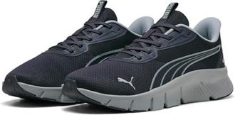Puma Flexfocus Lite Modern Woven (31148104) Baskets pour homme en bleu marine et gris, tige en maille, l&eacute;g&egrave;res, amortissantes, r&eacute;sistantes, confortables, b
