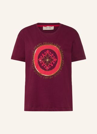 Mos Mosh Mos Mosh T-Shirt Mmasli Mit Pailletten Und Schmuckperlen rot