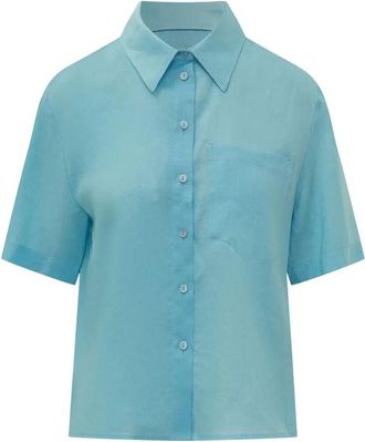 Sundek Femme, Blouses et Chemises, Bleu, Taille: 42 FR Shirt