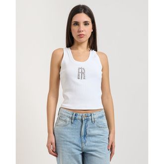 Fracomina Top avec logo strass