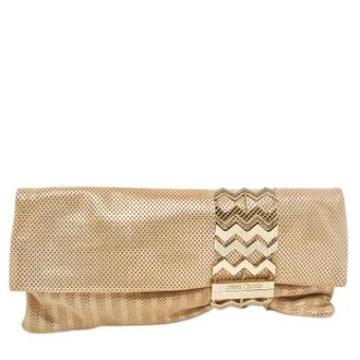 Jimmy Choo London unisex, Pre-owned, Beige, Taille: ONE Size Pochette en cuir Pre-owned