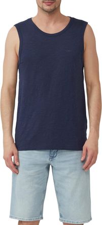 s.Oliver Baumwoll-Tanktop mit Flammgarnstruktur