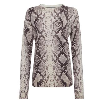 Philipp Plein Pullover Rundhals - - Knitwear - Damen - Beige - M