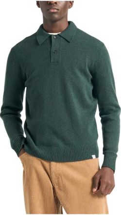 Norse Projects Homme, Pulls, Vert, Taille: L Polo Standard en Laine M&eacute;rinos dAgneau