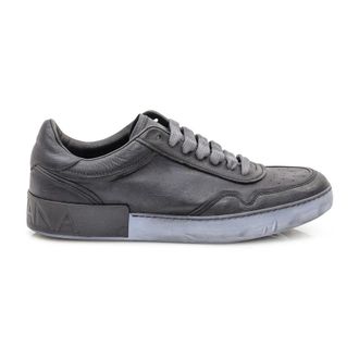 Dolce & Gabbana Portofino Calfskin Sneakers - - Shoes - Herren - Schwarzk - 43 EU