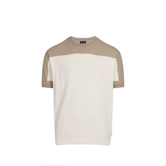 A|X Armani Exchange Pull manches courtes en lin et coton