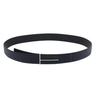 Tom Ford Grain Leather Slim T Reversible Belt - - Accessories - Herren - Blau - 105 CM