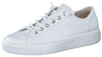 Paul Green Damen SUPER Soft Pauls mit Relax-Weite | Frauen Low-Top Sneaker | Wechselfu&szlig;bett | Halbschuhe | stra&szlig;enschuhe | Wei&szlig; (White/Silver) | 38.5 EU / 5.5 UK
