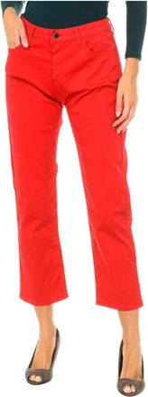 Armani Jeans Femme, Pantalons, Rouge, Taille: W27 Tapered Pantalons