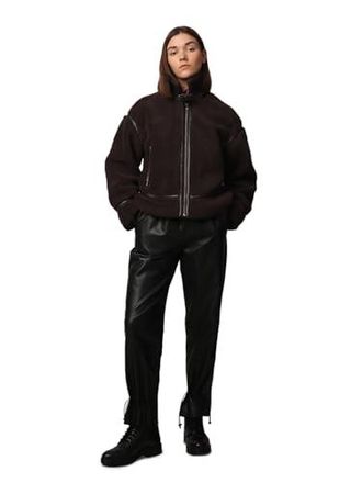 Only Onlmichelle OTW Veste en Peluche Jacket, Marron, L Femme