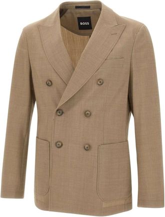 HUGO BOSS Homme, Vestes, Brun, Taille: L P-Hanry-DB-WG Blazer