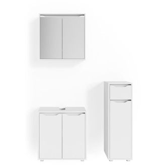 Vicco Badmöbel-Set Ruben, Weiß, 3 Teile, Vicco