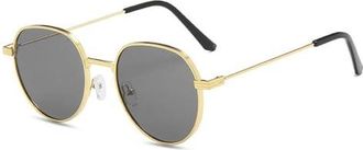 Generic Lunettes De Soleil &Agrave; Monture Large En M&eacute;tal For Homme, For Lext&eacute;rieur, Les Vacances, F&ecirc;tes, For Femme(Gold)