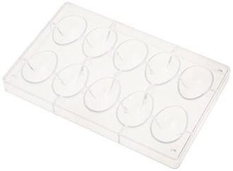 Decora 0050050 Profi-Form FÜR SCHOKOLADENEIER AUS Poly 30 G 10HOHLRAUM 60X42 MM, Polycarbonate, Transparent 27.5 x 17.5 x 3.5 cm