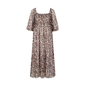 Baum Und Pferdgarten Juditta Mesh-Midikleid - Braun